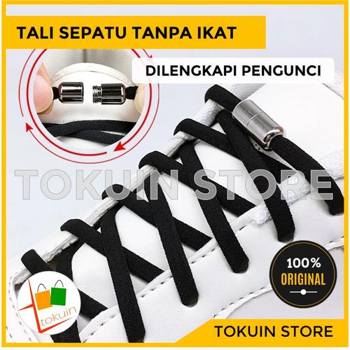 Jual Tali Sepatu Elastis Tanpa Ikat Lazy Shoe Lace Lock Capsule ...