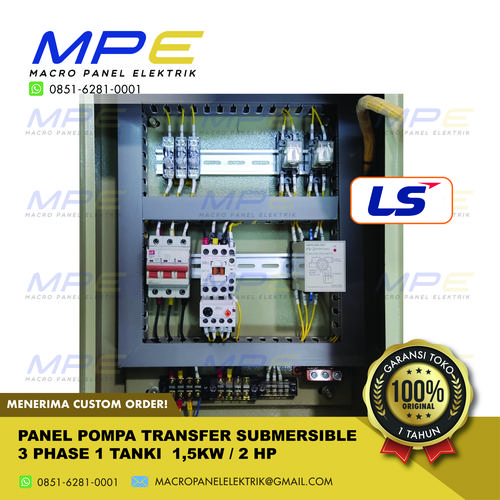 Jual Panel Pompa Submersible 3 Phase 1 Tanki 2 HP / 1,5 kW - LS ...