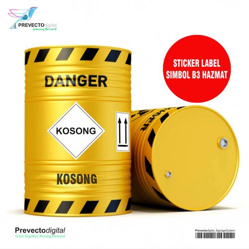 Jual Sticker Simbol Label K3 Limbah B3 Hazmat Kosong - 10x10cm ...