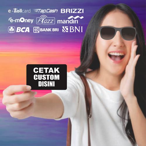Jual emoney etoll mandiri e money e-money e-toll custom cetak 2 sisi ...