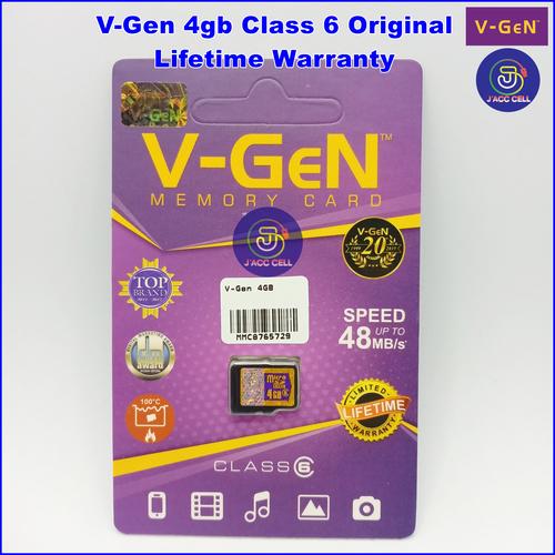 Jual Memori V-Gen 4GB, 8GB, 16GB, 32GB Class 6 Speed 48 mb/s Micro SD ...