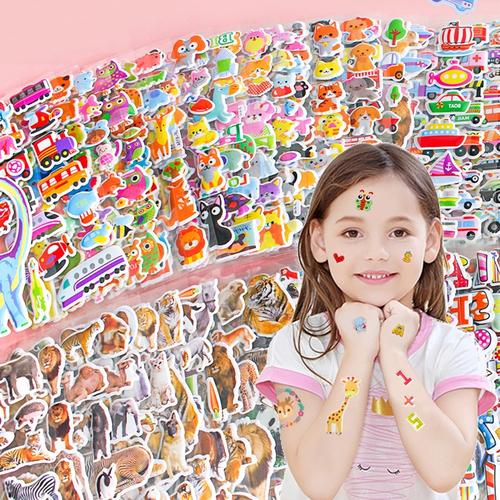 Jual Stiker Anak 3D Sticker Timbul Random Tempel Motif Karakter Lucu ...