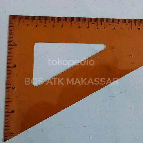Jual MISTAR SEGITIGA 23 CM PLASTIK / PENGGARIS SUDUT SIKU STAR - Kota ...