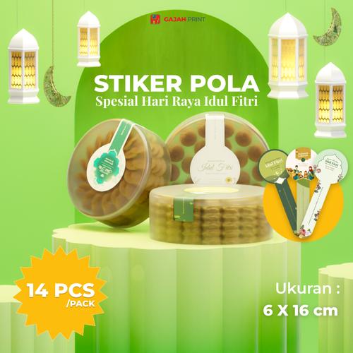 Jual Stiker Toples Lebaran [16 PCS] / Stiker Label Toples - 01 - Kota ...