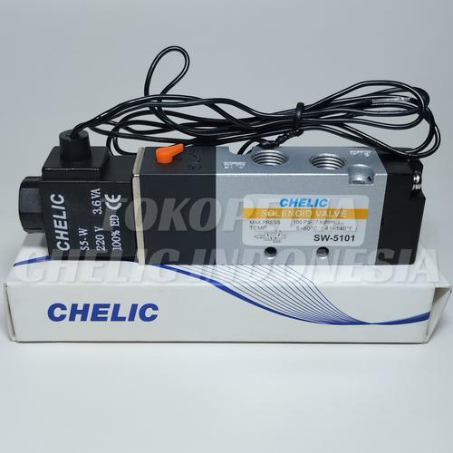 Jual SOLENOID VALVE SINGLE 5/2 ORIGINAL CHELIC SW 5101 - 220VAC - Kota Surabaya - CHELIC ...