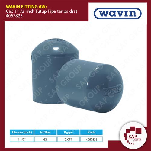 Jual WAVIN FITTING AW:Cap 1 1/2 inch Tutup Pipa tanpa drat - 4067823 ...