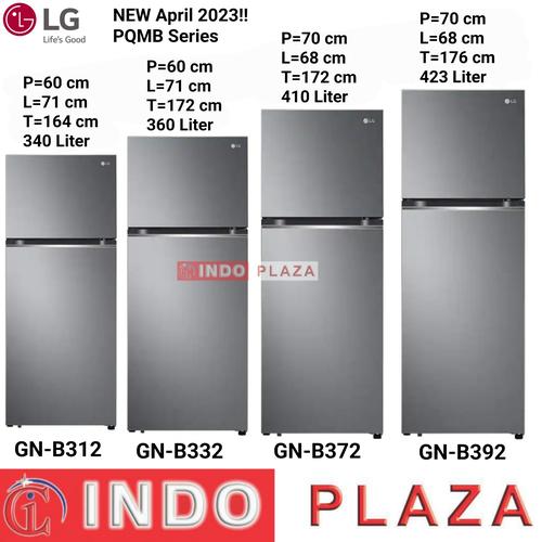 Promo KULKAS LG 2 PINTU SMART INVERTER GN-B312 / 332 / 372 / 392PQMB ...