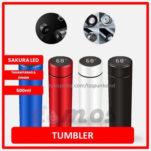 Jual Tumbler Stainless SAKURA LED / Botol Minum 500ml / Tumbler Custom ...