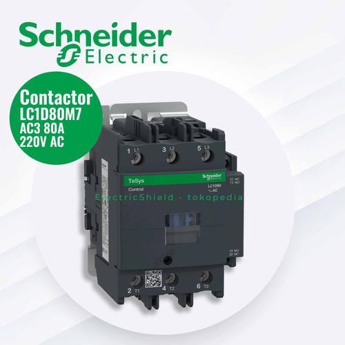 Jual Kontaktor Schneider 3P(NO) AC3 80A 220V AC - LC1D80M7 - Jakarta ...