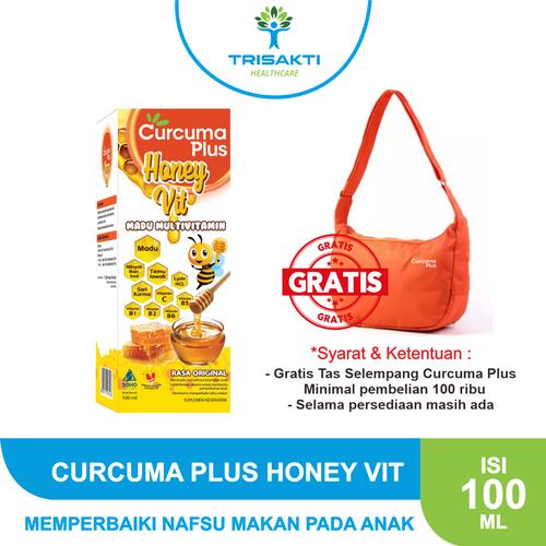 Jual CURCUMA PLUS HONEY VIT SYRUP 100 ML MULTIVITAMIN MADU - JERUK ...