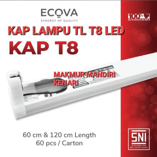Jual KAP LAMPU TL LED T8 120CM / 60CM HOUSING TUBE RUMAH TL LED 120CM - KAP SAJA 60CM - Jakarta ...