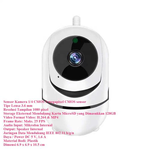 Jual CCTV Kamera WiFi Audio Dua Arah Sensor Gerak IR Kualitas Gambar ...