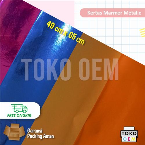 Jual KERTAS MAS METALIK MARMER MENGKILAT KILAP BLINK METALIZING 10 ...