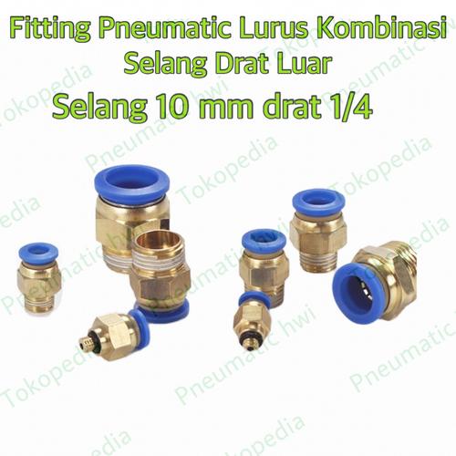 Jual fitting tube connector PC 8-02 / 1/4 - Jakarta Barat - Pneumatic ...