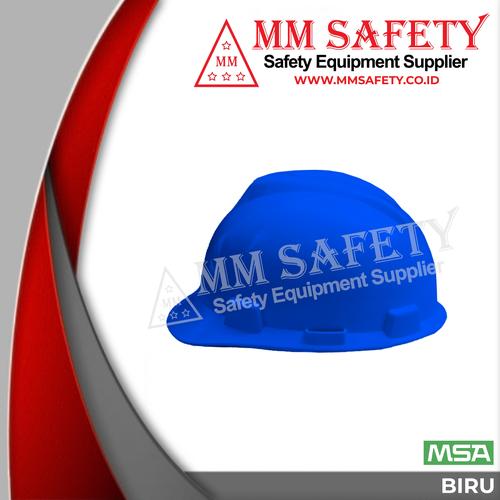 Jual Helm Proyek Kerja Safety MSA V-Gard - Biru - Jakarta Barat - MM ...