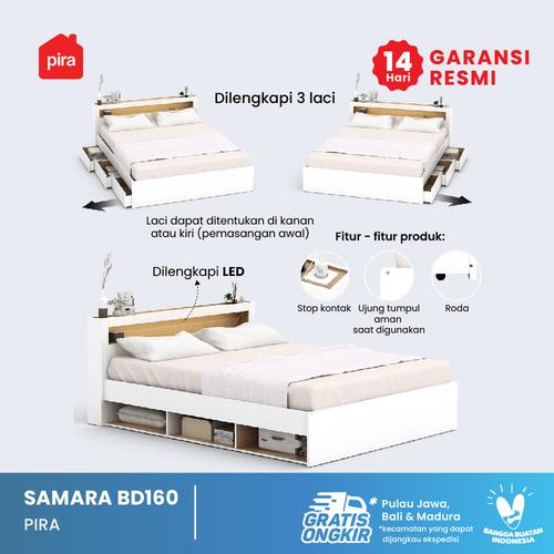 Promo Pira Samara Bd160 Divan Tempat Tidur Dengan Laci Penyimpanan