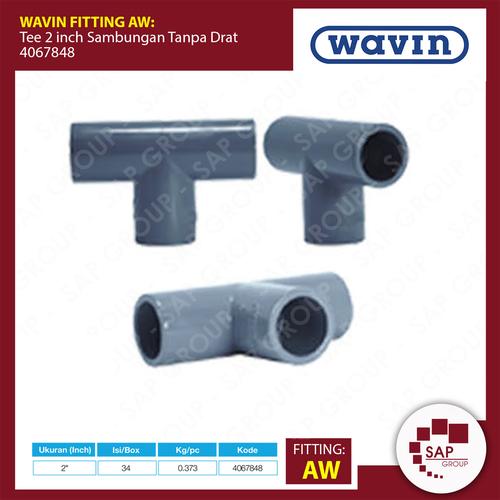 Jual WAVIN FITTING AW:Tee 2 inch Sambungan Tanpa Drat -4067848 - Kota ...