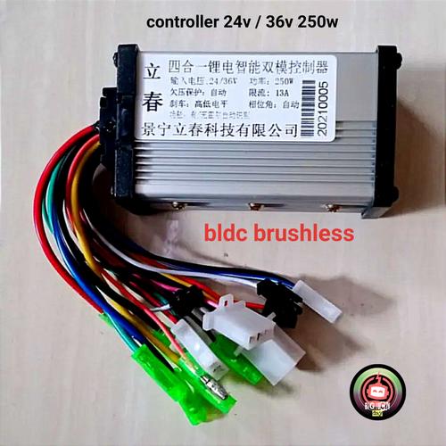 Jual Controller selis 24v 36v 250w brushless bldc kontroler sepeda ...