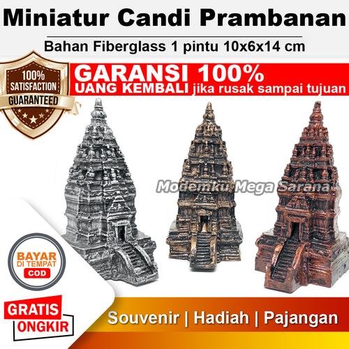 Jual Souvenir Miniatur Candi Prambanan Satu Pintu 10x6x14 cm Fiberglass ...