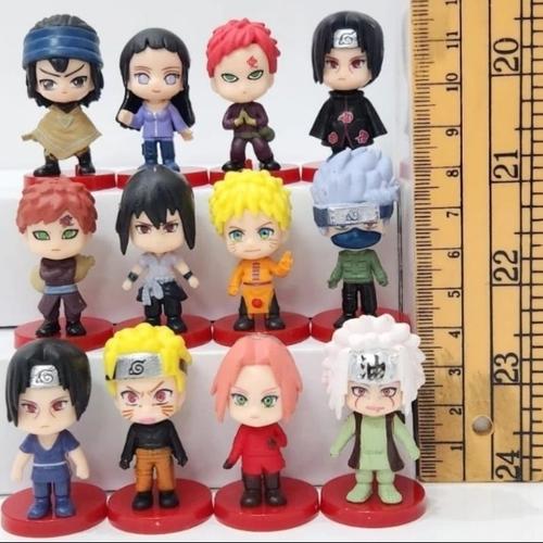 Jual Figure Naruto Shippuden (set 12) Toppers Kue Naruto Sasuke Anime ...