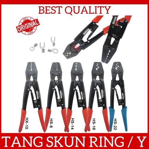 Jual Tang Press Skun Kabel Ring Y Garpu 1.5 sd 16mm Rachet System HS 6 ...