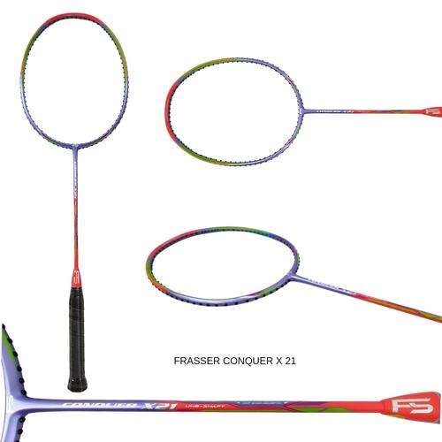 Jual Frasser Raket Badminton Bulu Tangkis Bulutangkis Conquer X 21 30 ...