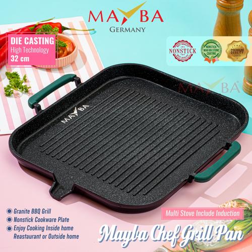 Jual Grill Pan MAYBA CHEF Skillet Alat Panggang BARBEQUE Steak Daging ...