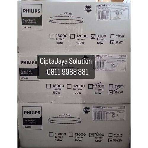 Jual PHILIPS BY229P 60W LED70 220V SmartBright LED Highbay IP65 Lampu ...
