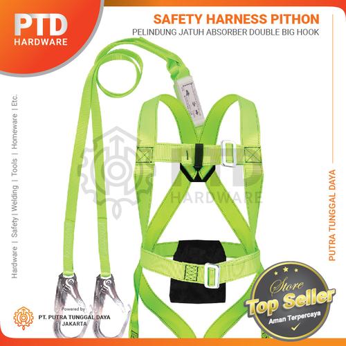 Jual Safety Harness Double Big Hook Absorber / Full Body Belt Climbing ...