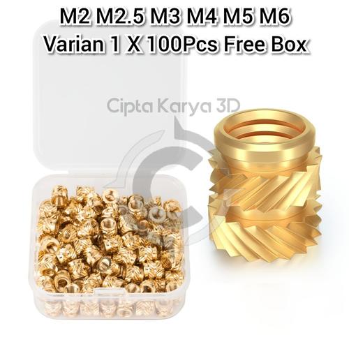 Promo Brass Hot Melt Thread Inserts Nut M2 M3 M4 M5 M6 Double Twill ...