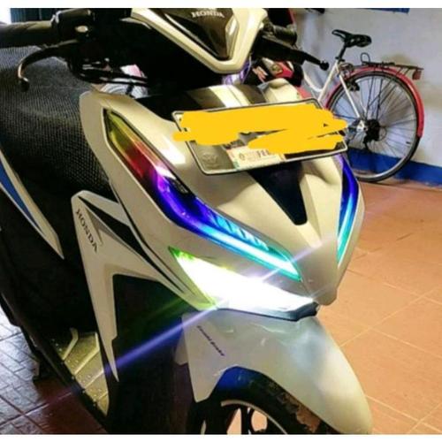 Jual Stiker sticker lampu alis atau mata pelangi vario new 125-150 ...