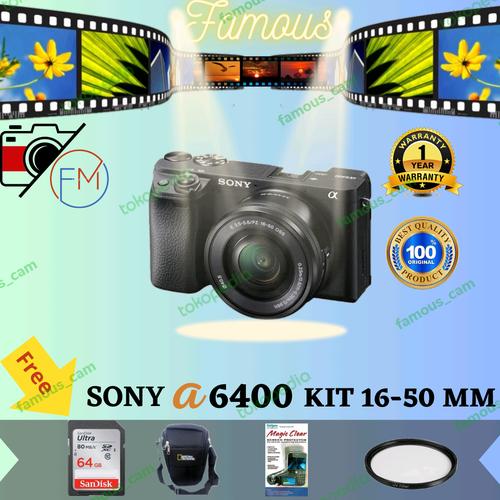 Jual SONY ALPHA A6400 KIT 16-50MM / KAMERA SONY A6400 KIT 16-50MM OSS ...