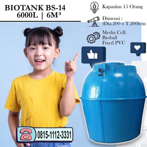 Jual TANGKI BIOTANK KAPASITAS 6000 Liter 6 M3 / VERTIKAL - Kab ...