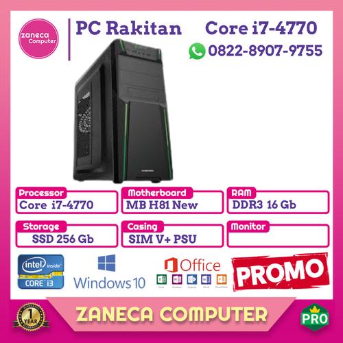 Jual PAKET PC RAKITAN ONLY i7-4770 RAM 16GB SSD 256GB MURMER - Jakarta Pusat - Zaneca Computer ...