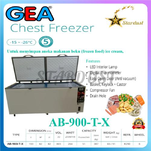 Jual GEA Chest Freezer Box AB-900-TX / Kulkas Pembeku / Peti Pembeku AB ...