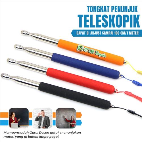 Promo Tongkat Penunjuk Pointer Papan Tulis Teleskopik Stainless Steel ...