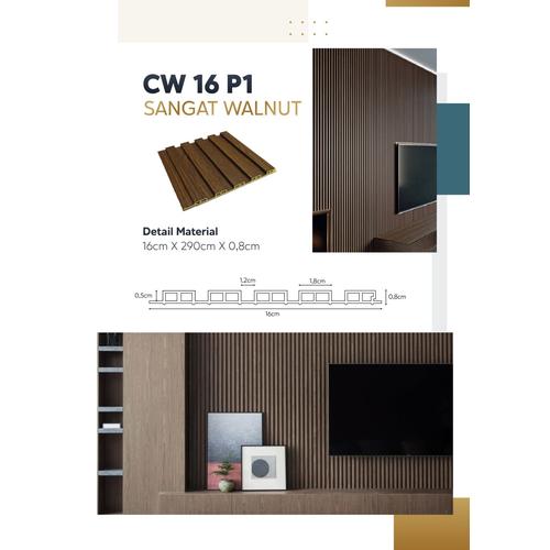 Jual COUNTRYWOOD UPVC INDOOR WALL PANEL CW 16 P1 (SANGAT WALNUT) - Kota ...
