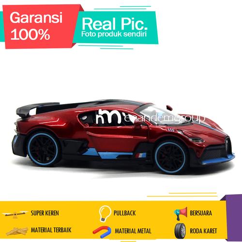 Jual Diecast Miniatur Mainan Mobil Metal Bugatti Divo LED Bersuara ...