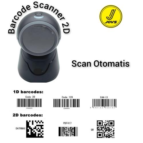 Jual JOVS Barcode Scanner 2D OMNI kasir Scanner Barcode Duduk Laser ...