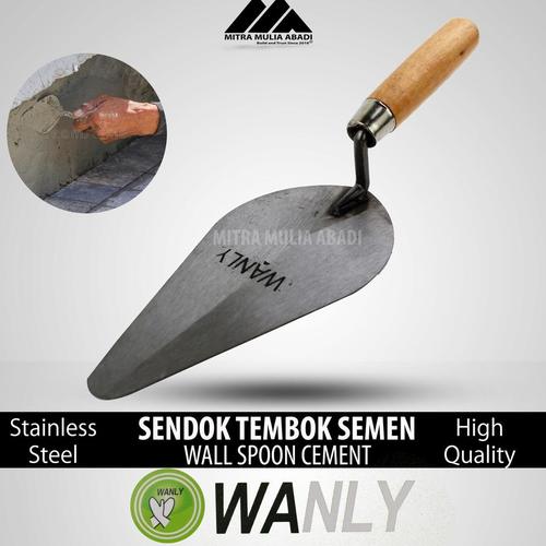 Jual Sendok Tembok Semen Lancip 7" Inci Skop Tanah Gagang Kayu - Kota ...