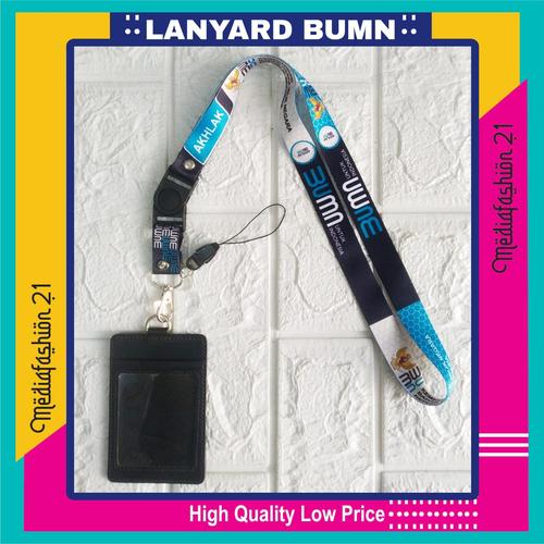 Promo BUMN AKHLAK Lanyard Tali Gantungan ID Card Free Strap Flashdisk ...