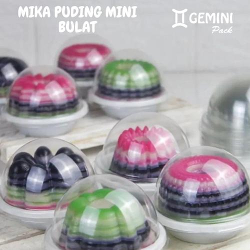 Jual Mika Tray Mooncake Puding Mini Bulat @ 50pcs Tray Cake Kue Mini - Merah Muda - Kota ...