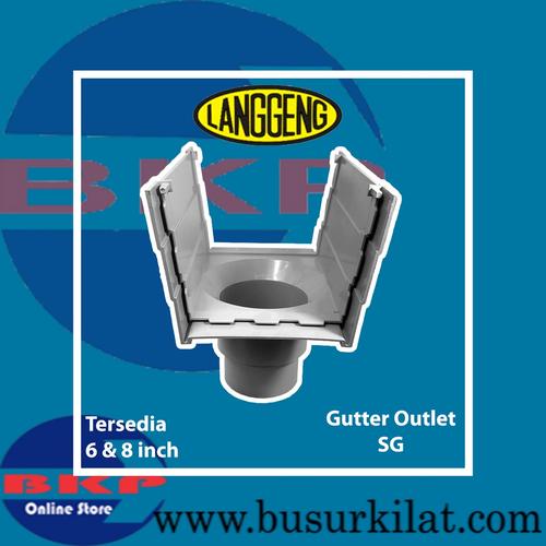 Jual Corong Talang / Gutter Outlet 8 inch Pvc Merk Langgeng SG 220 ...