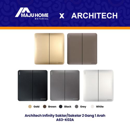 Jual Architech Infinity Saklar/Sakelar 2 Gang 1 Arah A63-K02A - Brown - Kota Madiun - Maju Home ...