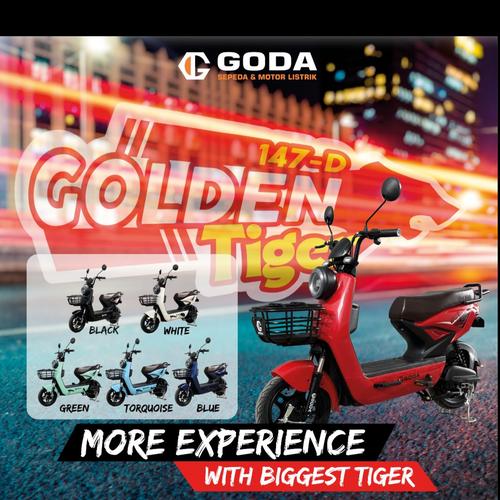 Jual Sepeda Listrik Goda 147-D Golden D Tiger Moped Bike Garansi 147 ...