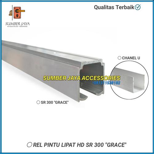 Jual rel pintu lipat atas dan bawah 1set 3meter rel pintu lipat folding ...