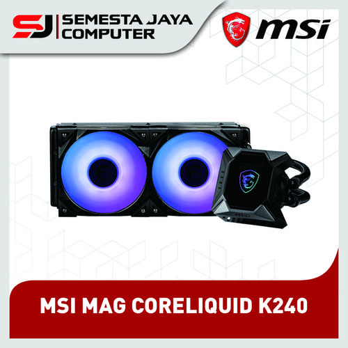 Promo MSI MAG CORELIQUID K240 ARGB All In One Liquid Cooling 240mm ...