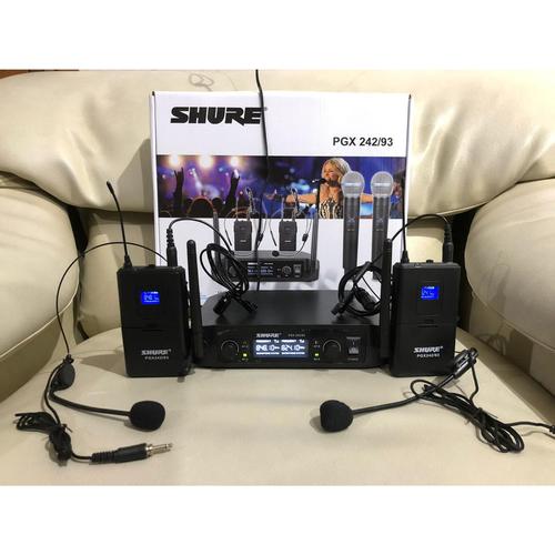 Jual Shure PGX 242/93 Mic Wireless Headset jepit dada clipon Bando UHF ...