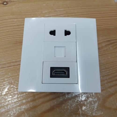 Jual STOP KONTAK FACEPLATE POWER LISTRIK LAN RJ45 HDMI L BENGKOK 90 ...