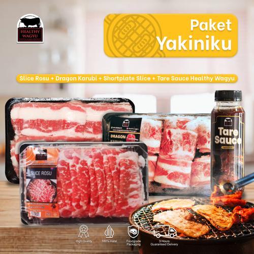 Jual Paket Yakiniku Grill BBQ Slice Beef dan Saus (Komplit) untuk 4-5 ...